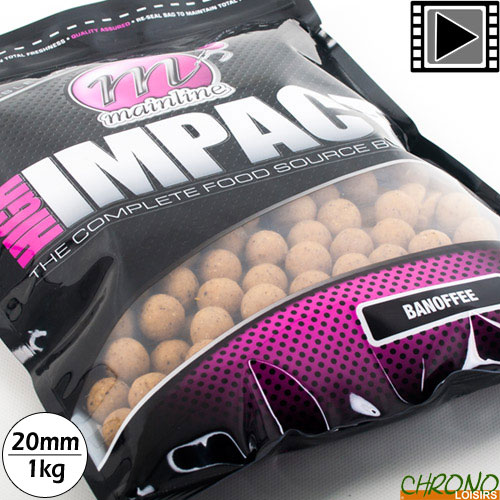 Mainline high impact boilies banoffee 20mm 1kg – Chrono Carp